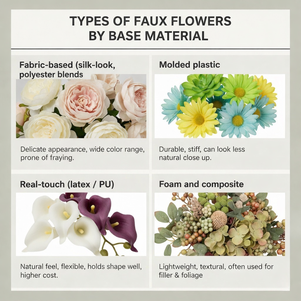 Types of Fake Flowers Used in Commercial Displays